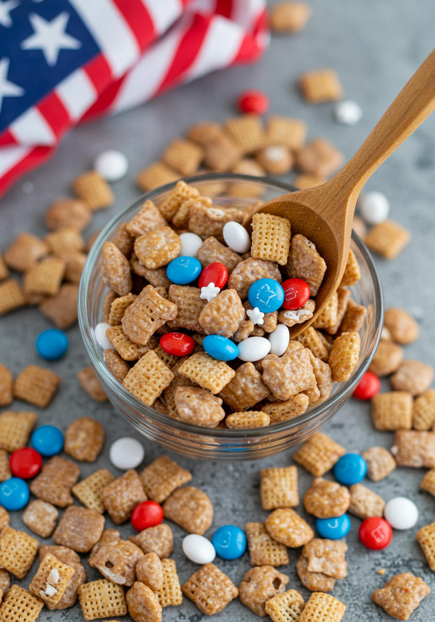 Patriotic Snack Mix - sotastefulrecipes