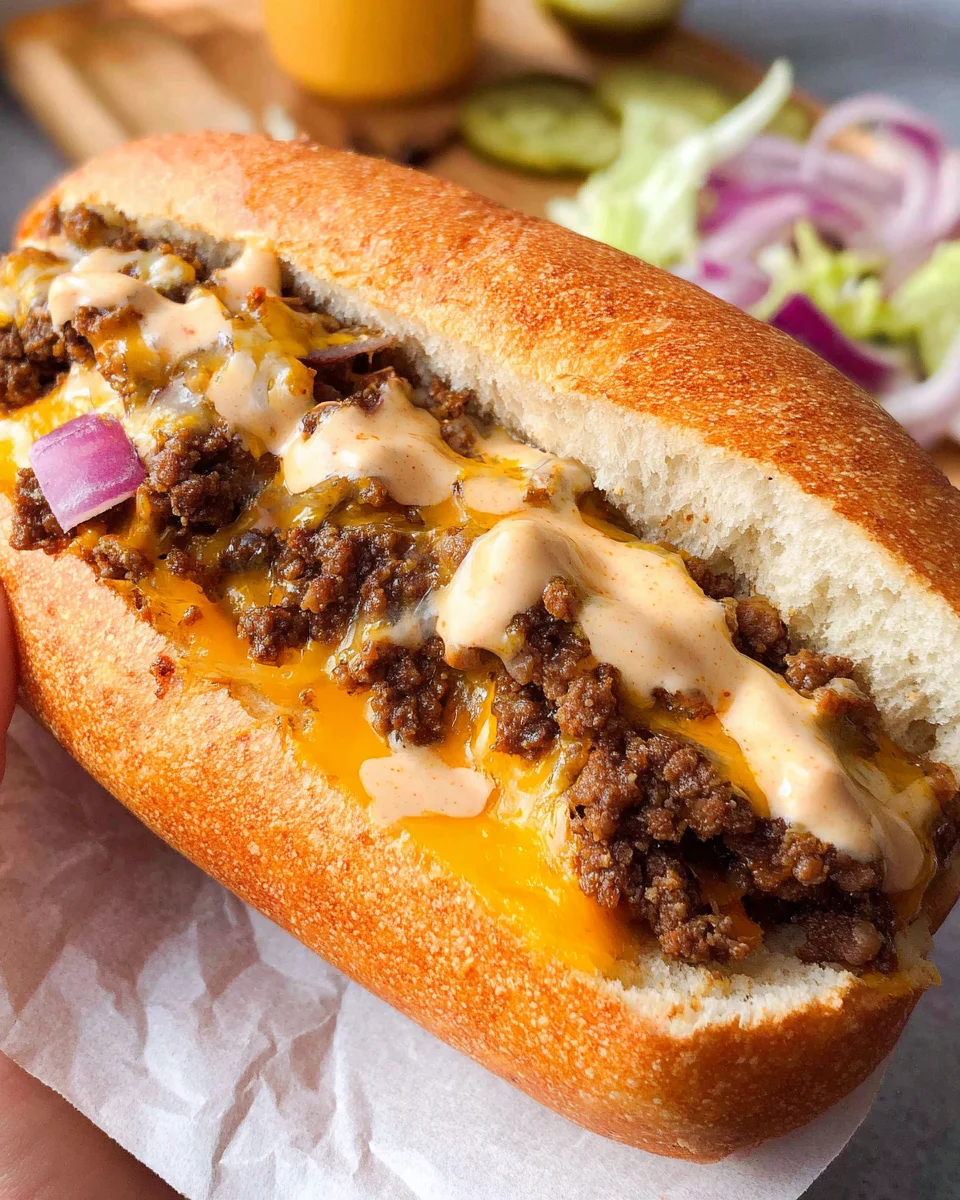 Cheeseburger Subs