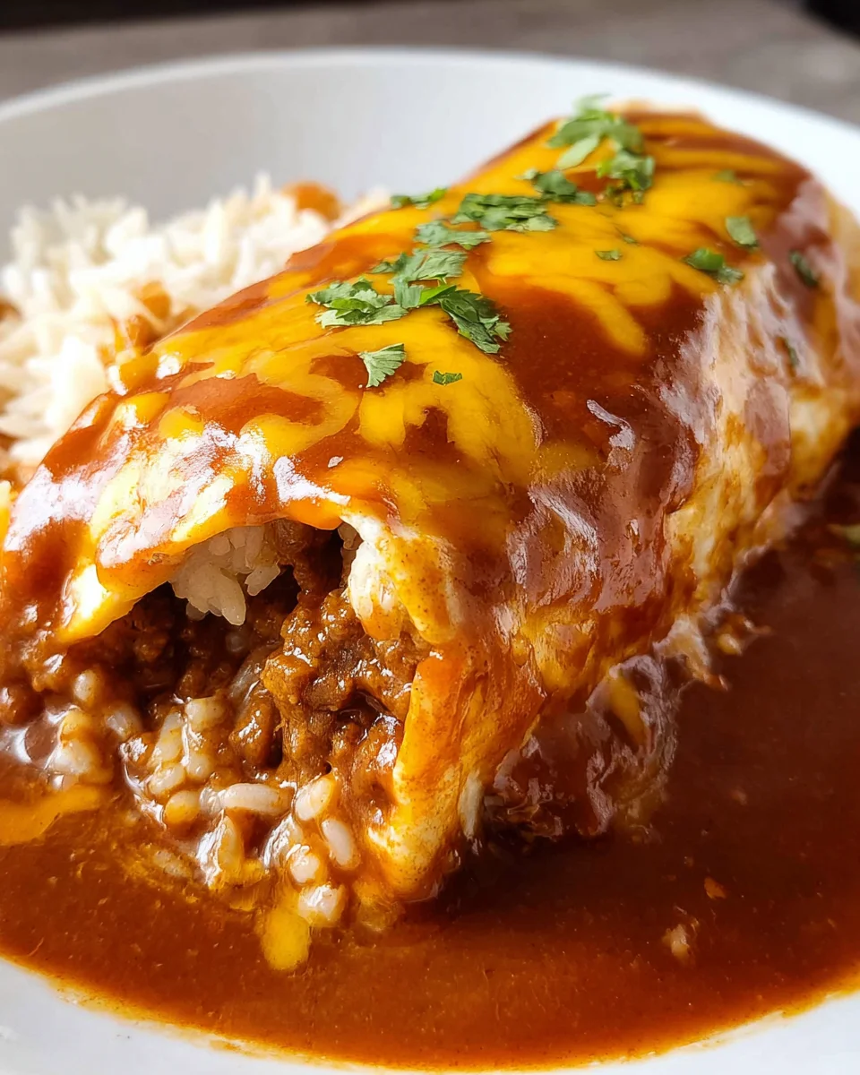 Ground Beef Wet Burrito
